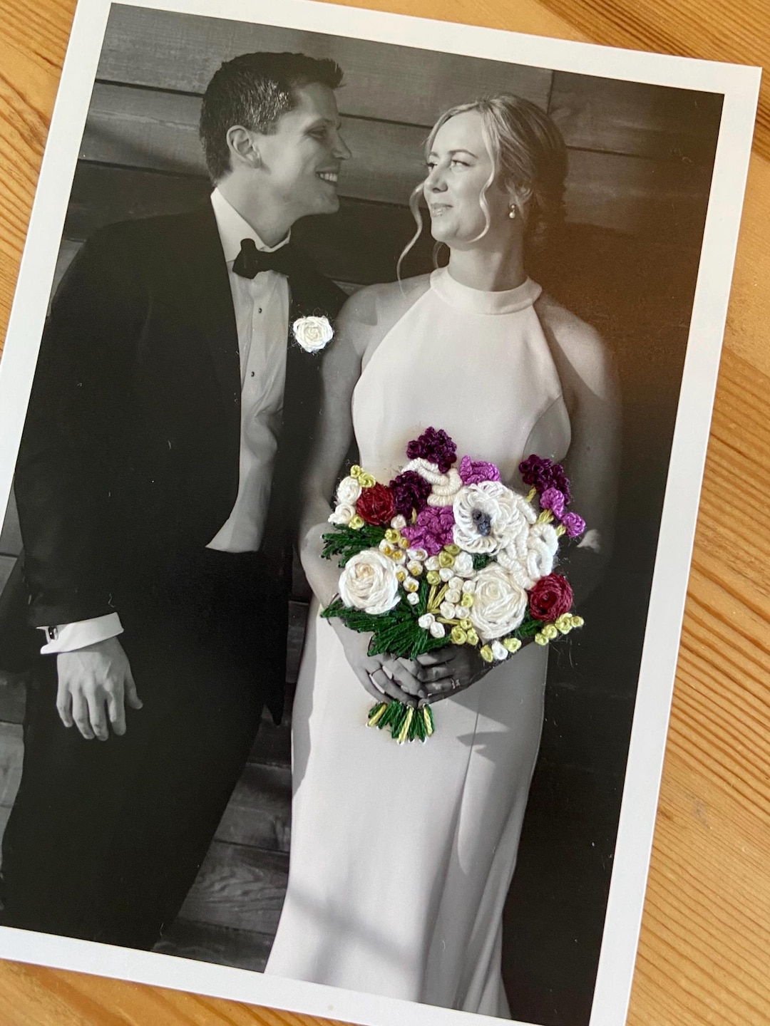 Embroidered Wedding Photo, Custom Hand Embroidery Art - Etsy