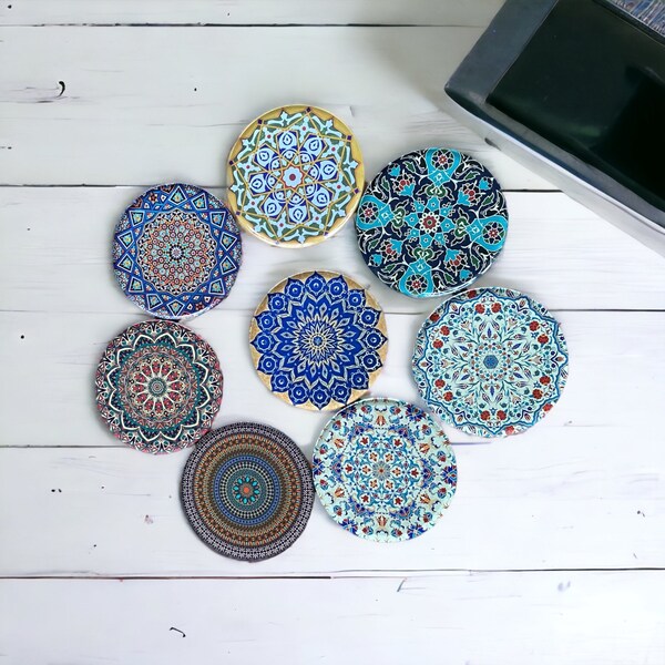Moroccan Coasters - Etsy