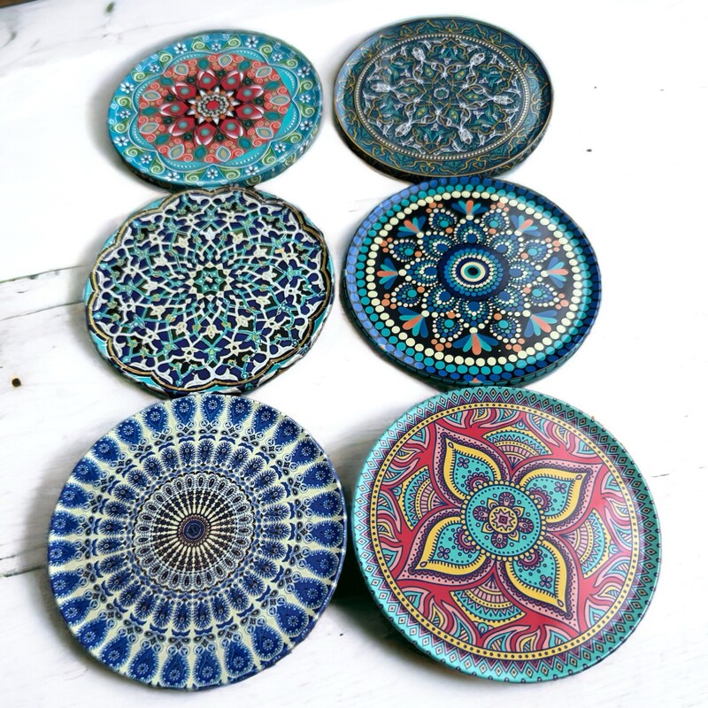 Moroccan Coasters - Etsy