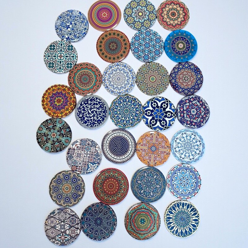 Moroccan Coasters - Etsy