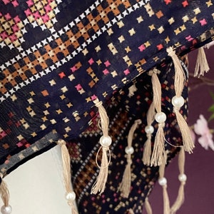 Traditional Turkish Scarf With Fringe and Floral Print Authentic Gift ...