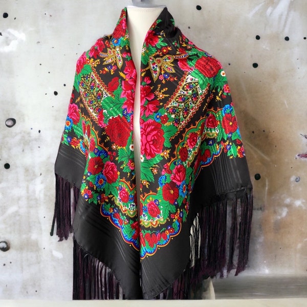 Russian Floral Shawl - Etsy