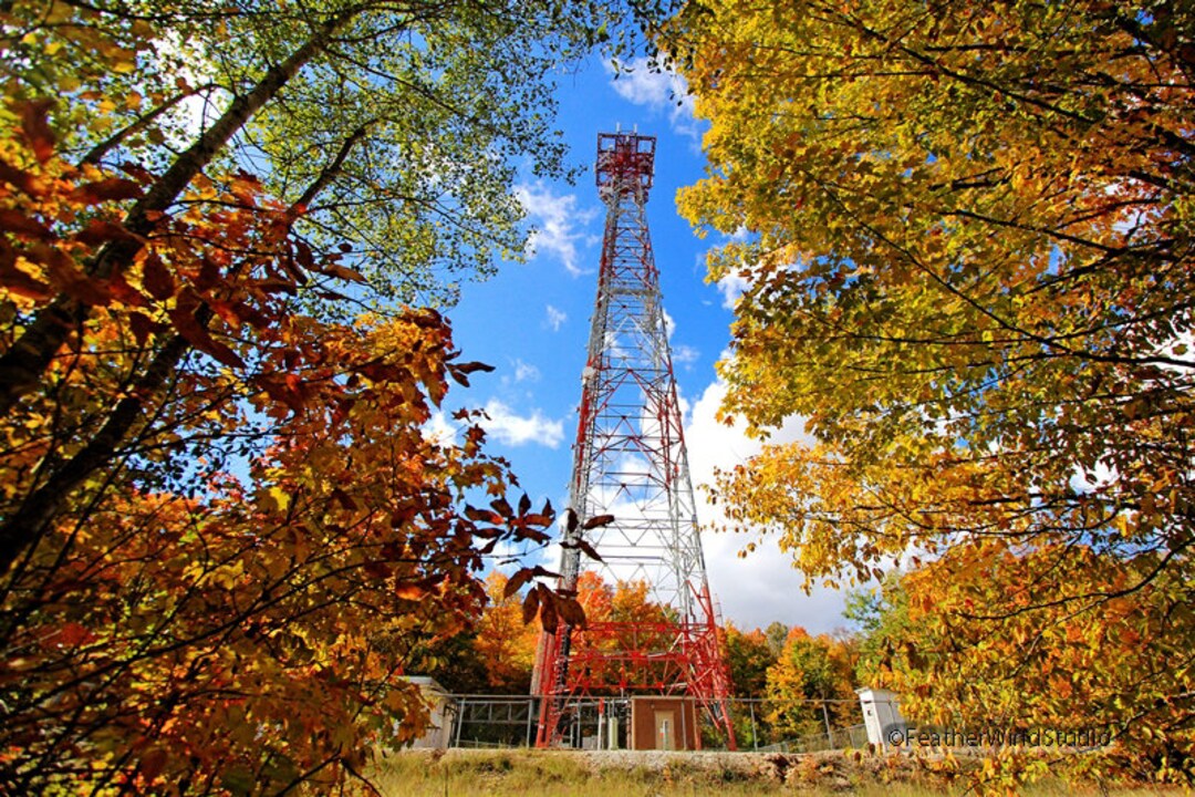 Cell Tower Photo | Landscape Photography | Fall Trees | Michigan Autumn ...