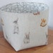 Small Handmade Fabric Storage Basket - Etsy