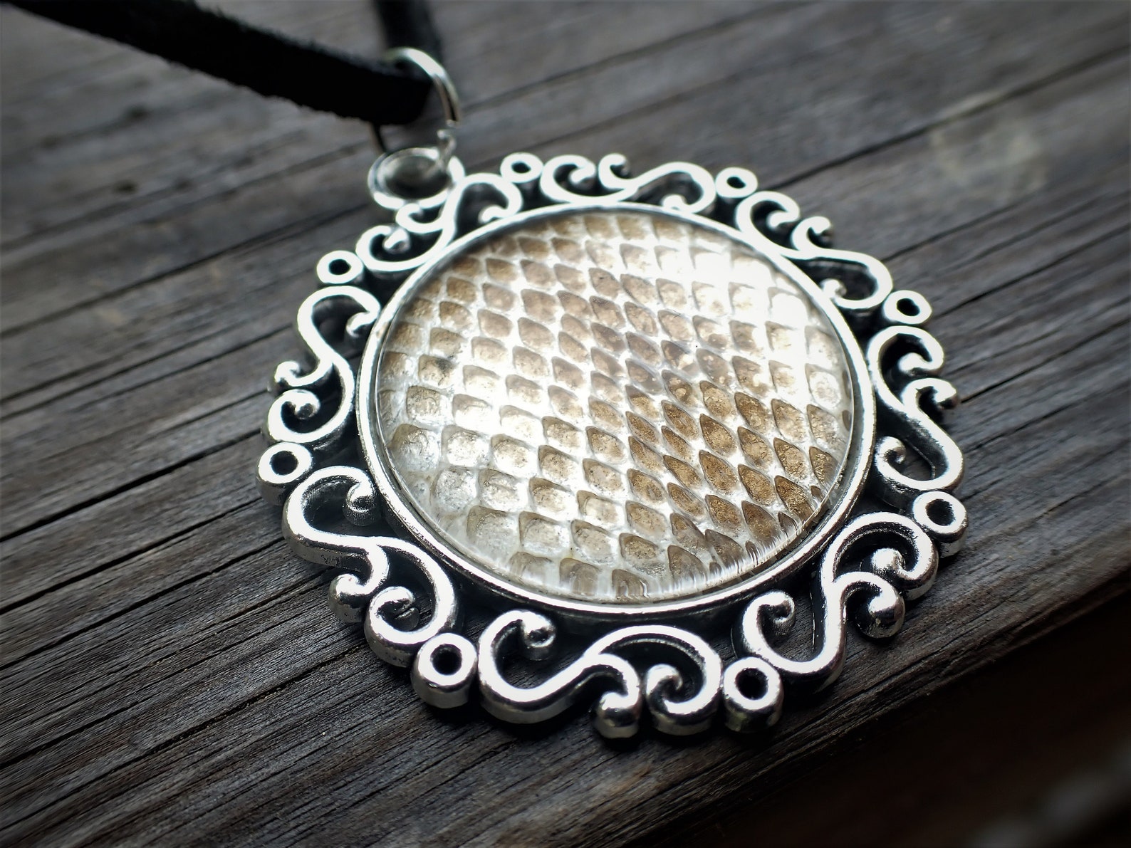 Snake Necklace Snake Skin Snake Jewelry Unique Necklace - Etsy