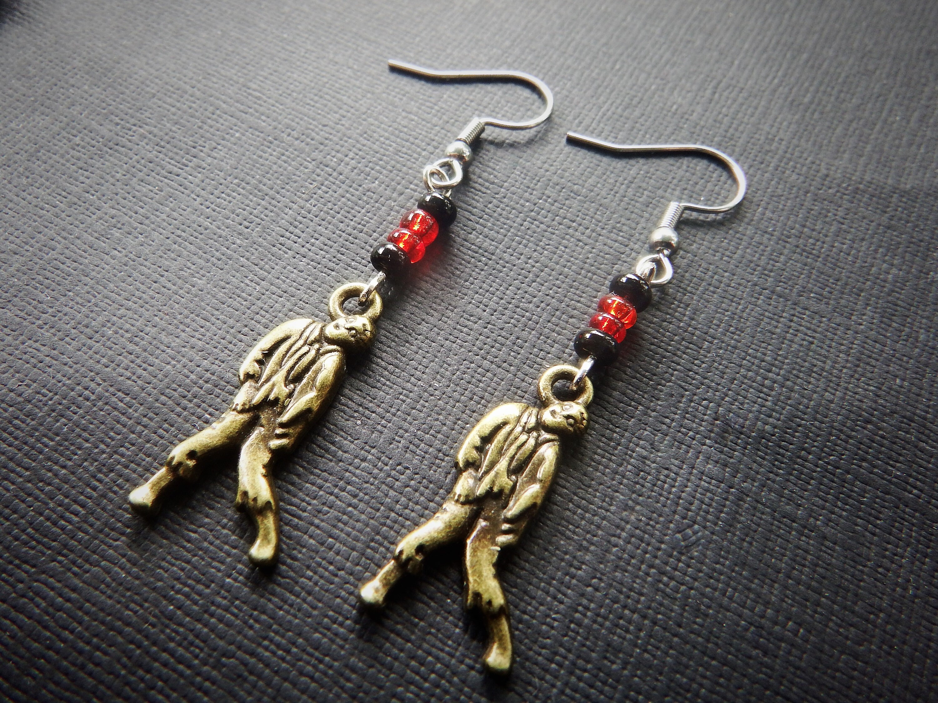 Zombie Earrings Zombies Horror Jewelry Gothic earrings | Etsy