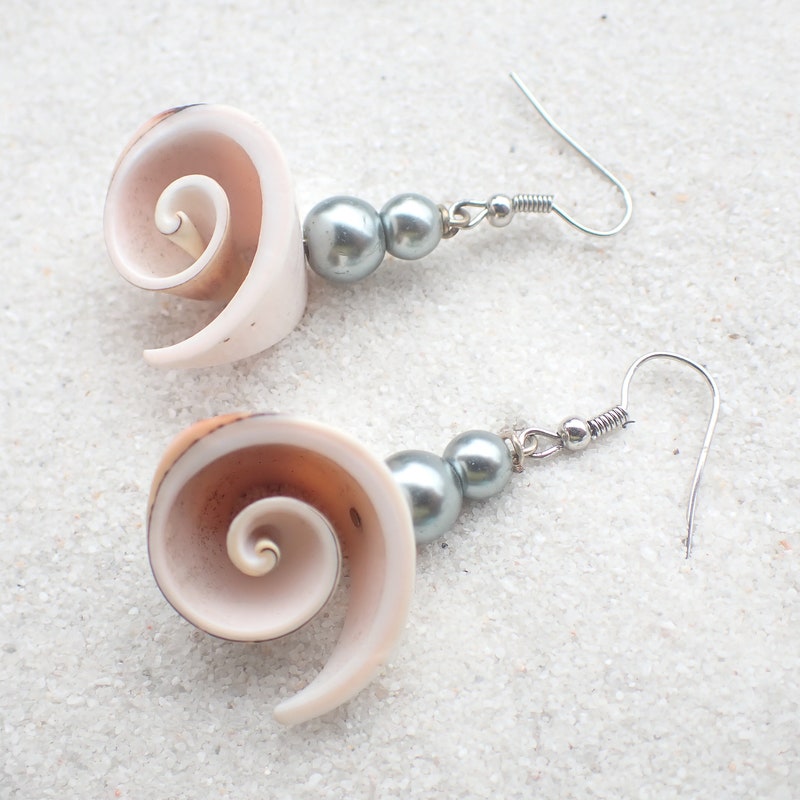 Seashell Earrings - Etsy