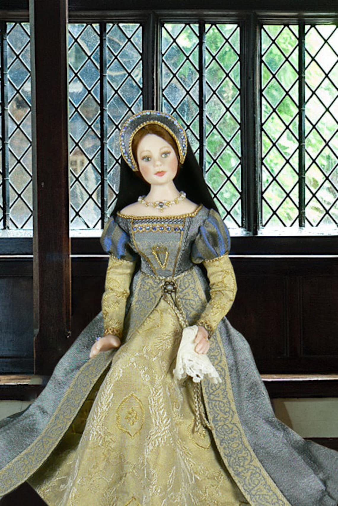 1:12 Scale Tudor Dollhouse Lady Doll | Etsy