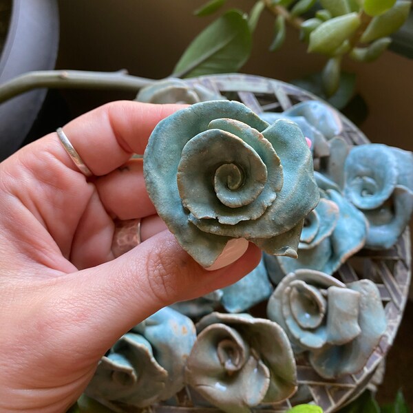 Ceramic Rose - Etsy