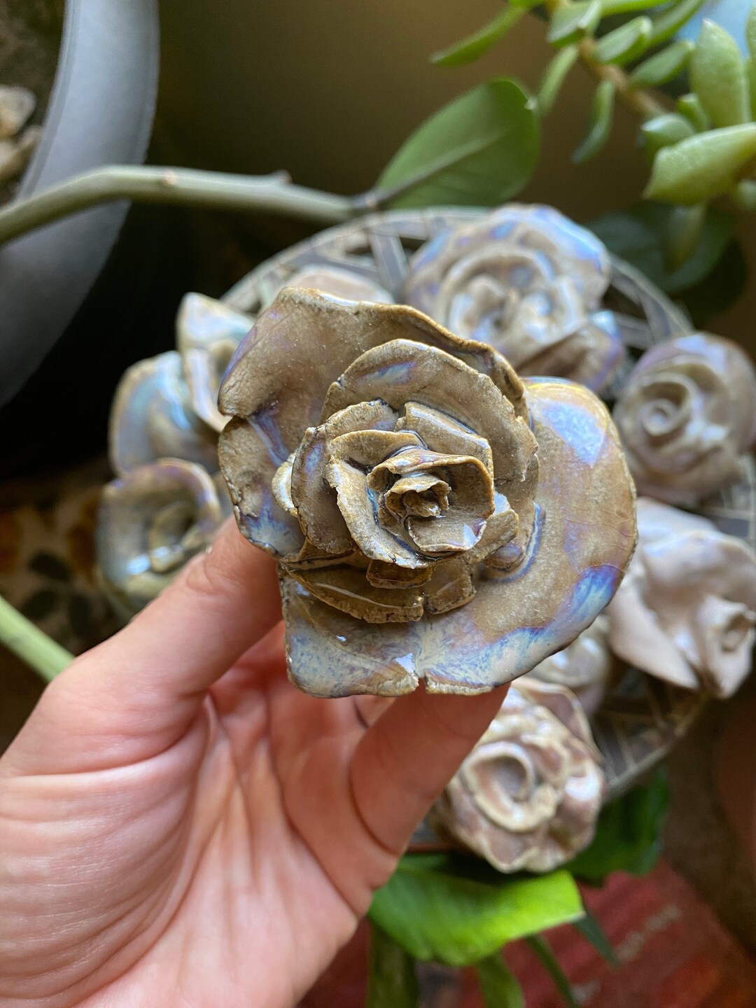 Mixed Ceramic Roses - Etsy