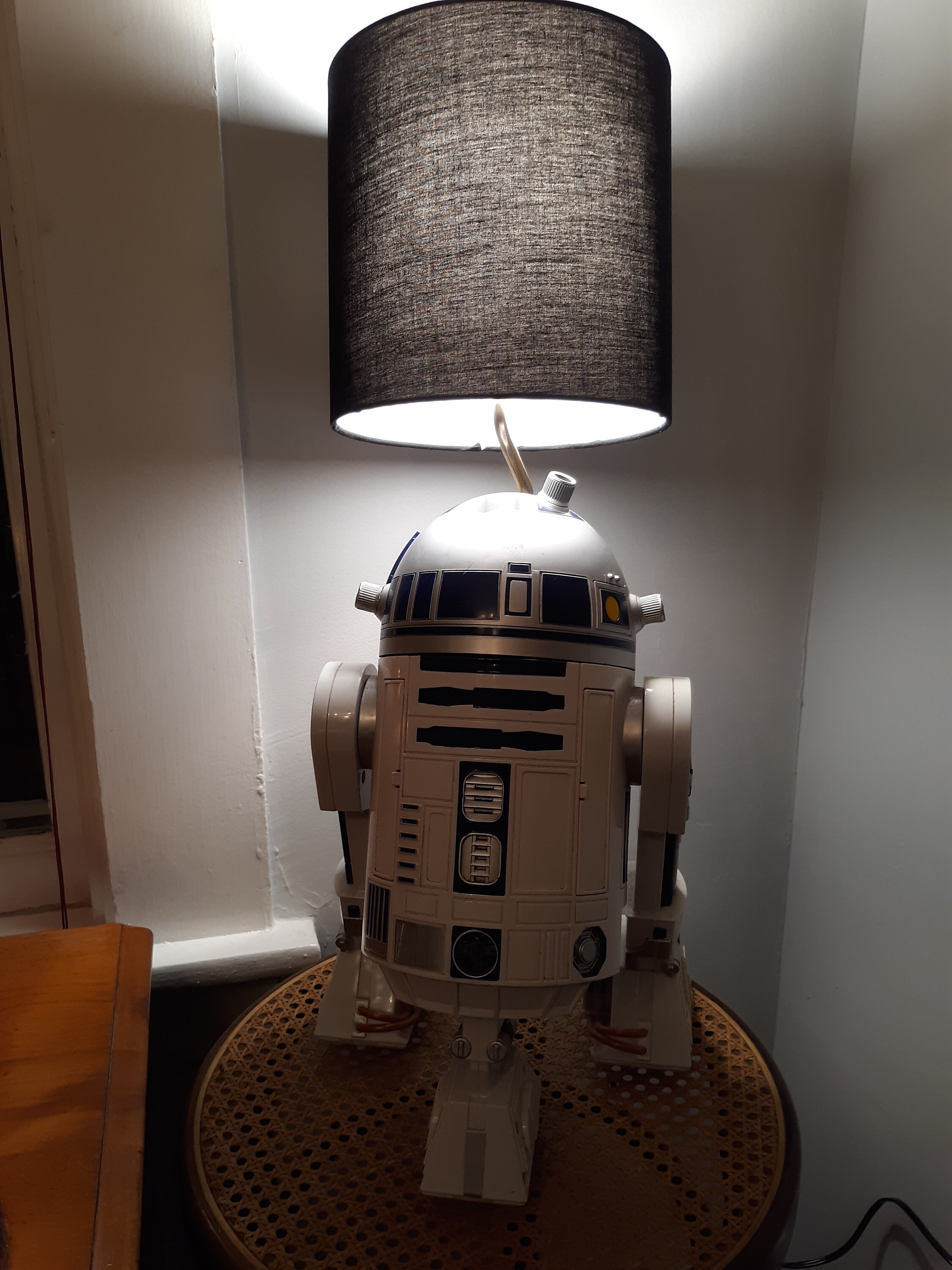 Large jar lamp R2D2 influenced Star Wars wrap around design Lighting ...
