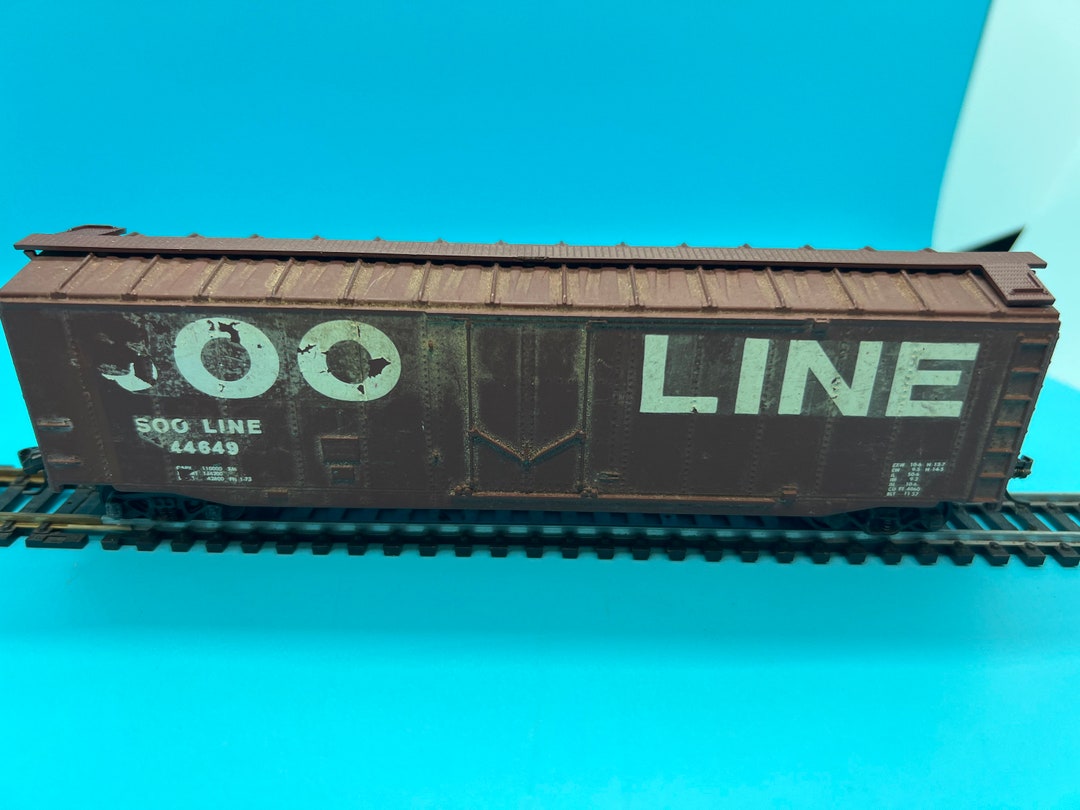HO Scale Soo Line/seaboard System 50' Plugdoor Box Athearn 44649/no Box ...