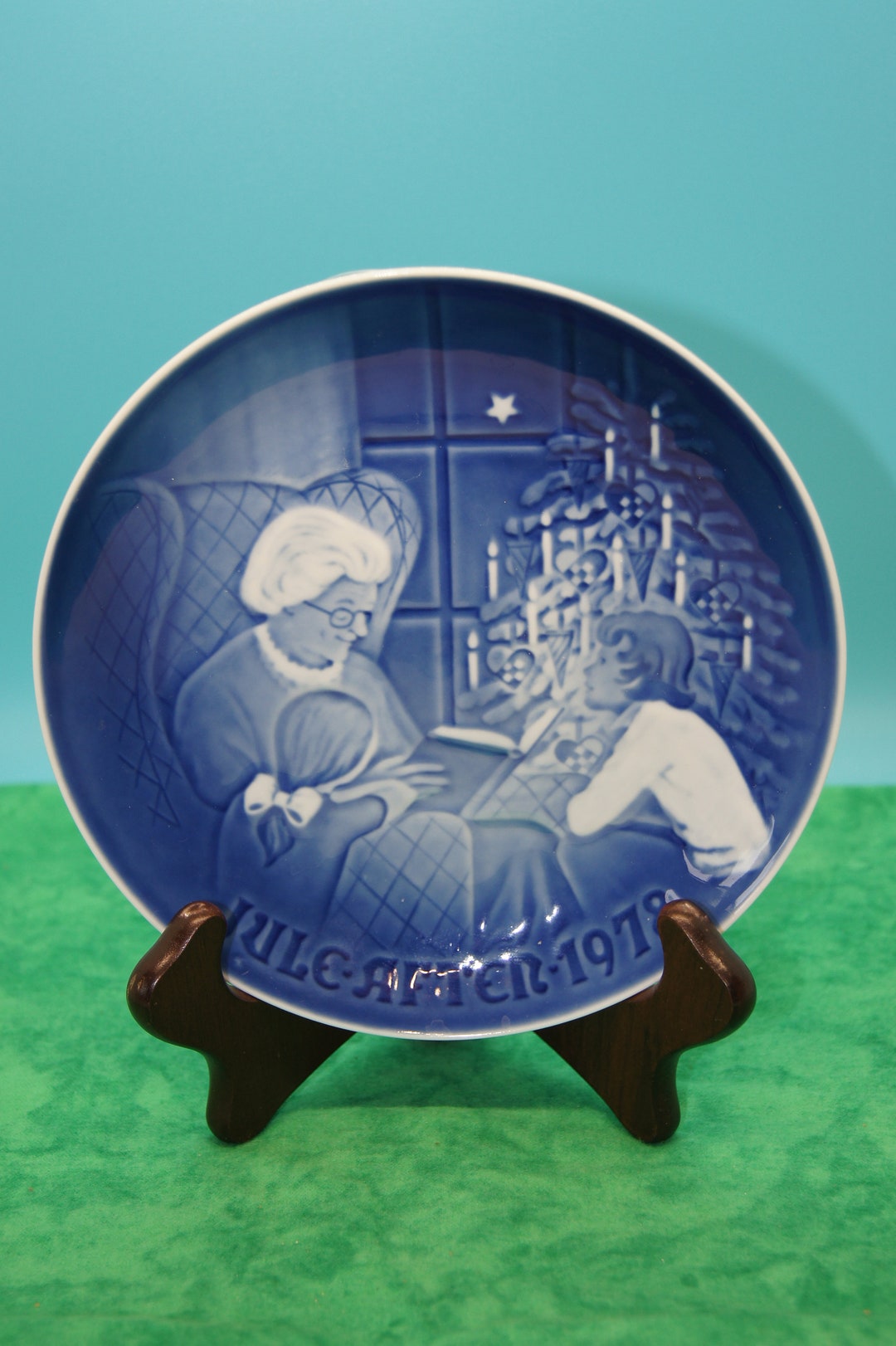 Vintage Bing and Grondahl, "jule Aften 1978, A Christmas Tale", Cobalt ...