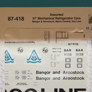 HO Scale Soo Line Decals by Microscale - Etsy