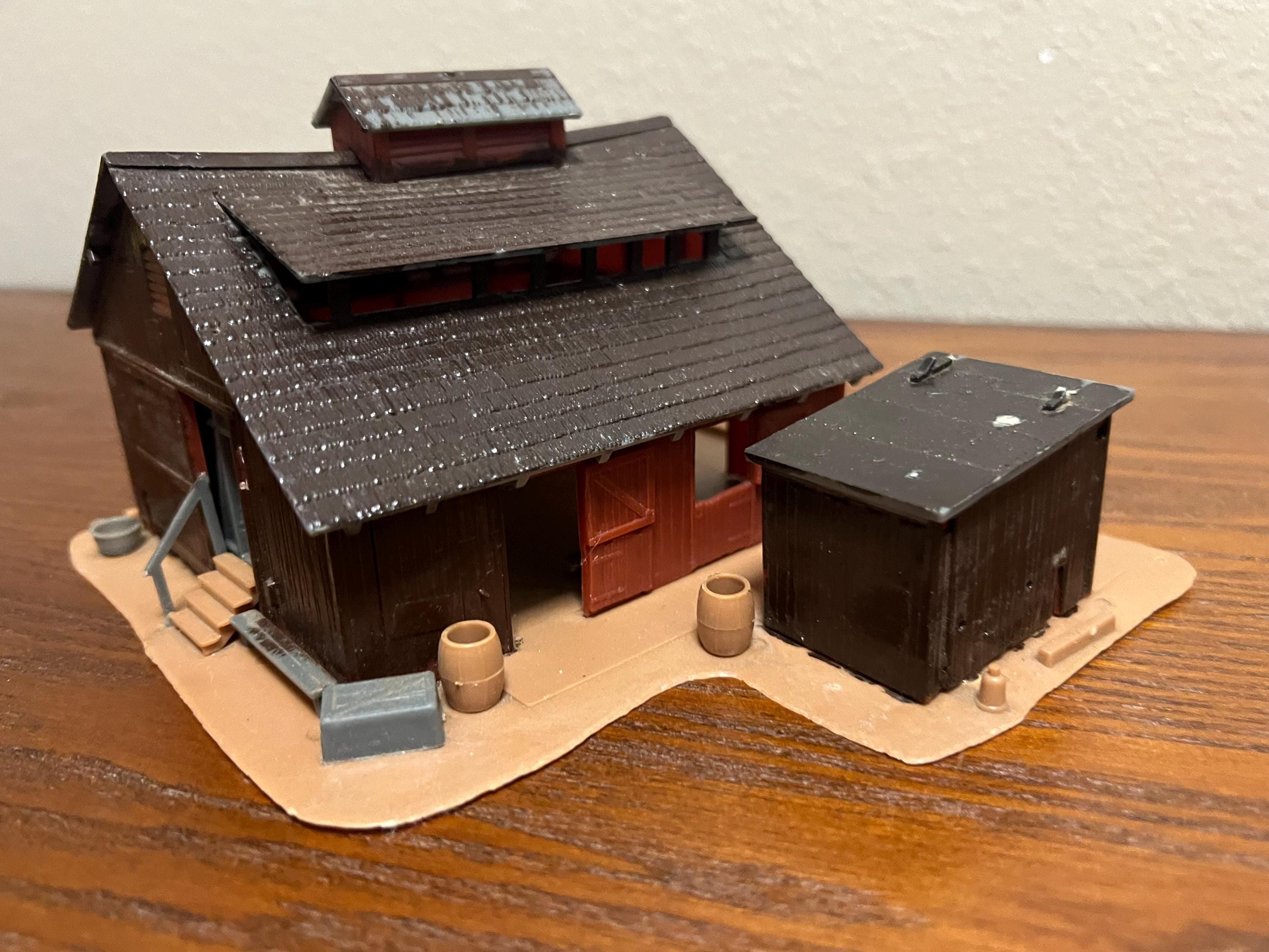 HO Scale Barn - Etsy