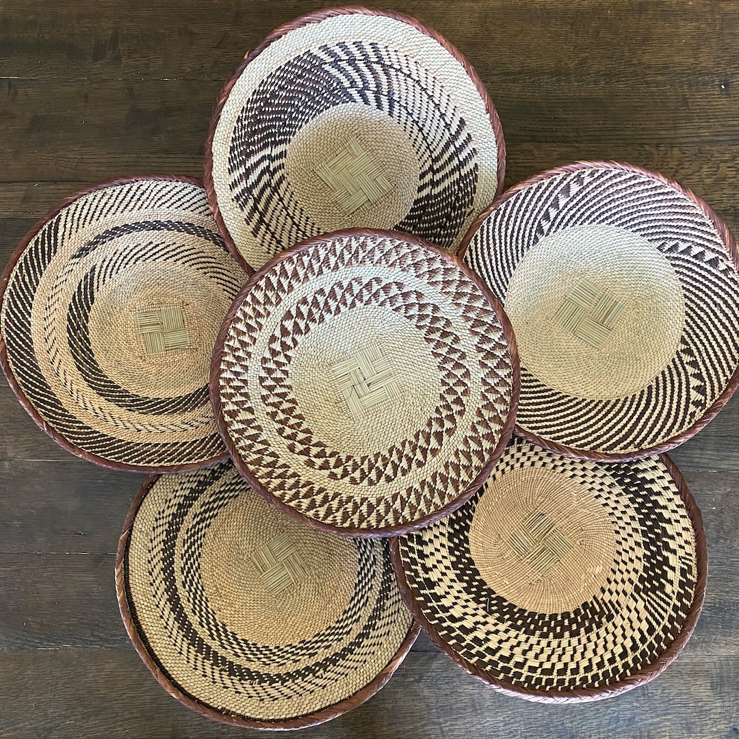 6 Tonga African Basket Set #802 | Tonga Baskets | African Baskets ...