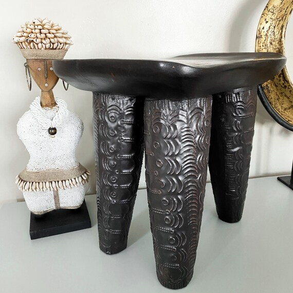 Living Room Furniture Side Stool African Senufo Stool Vintage Bench ...