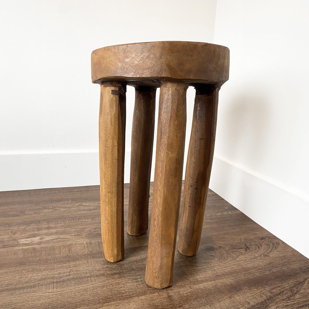 10W X 17H Lobi Stool African Senufo Stool African End Table African ...