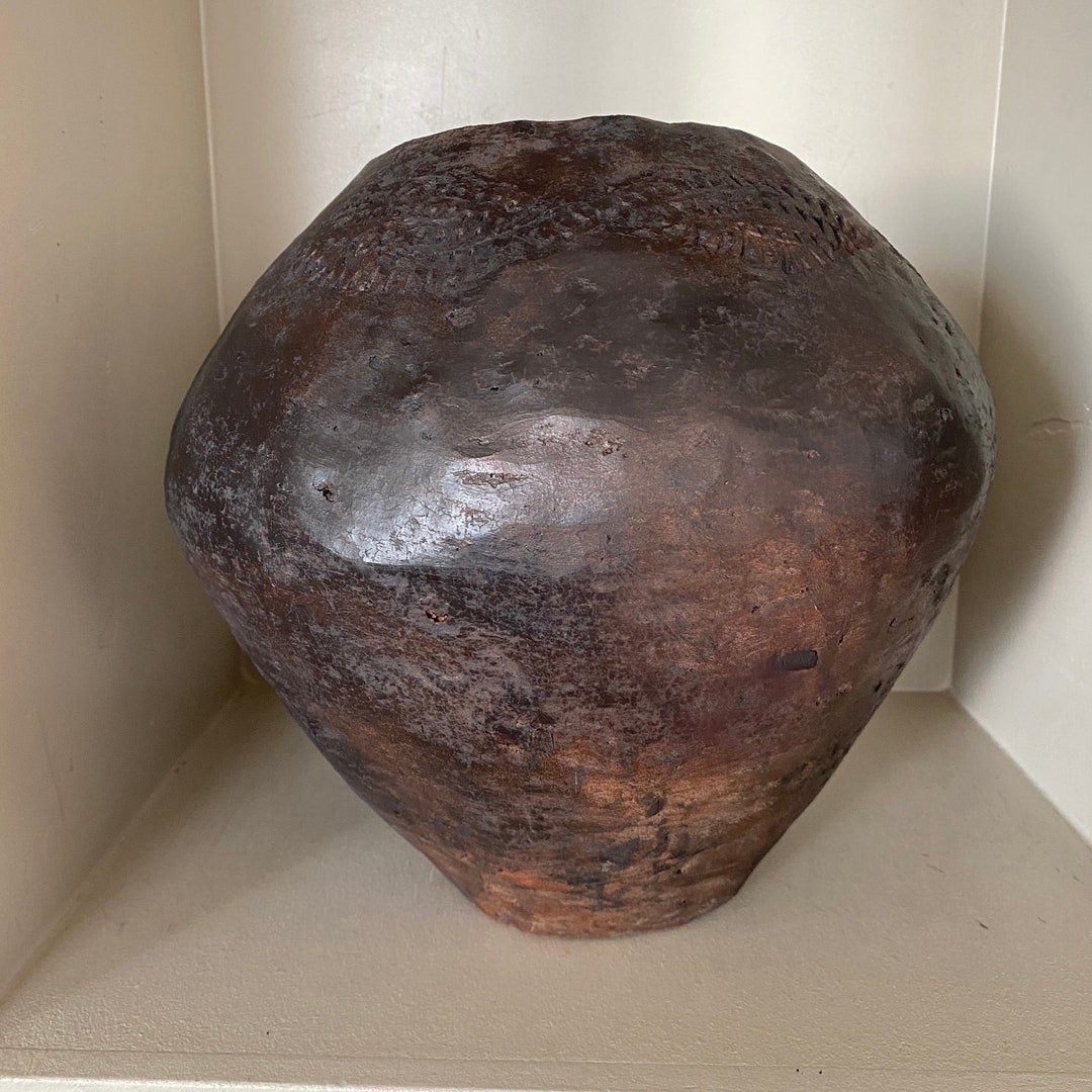 Large Antique African Zulu Pot Antique Jar Pot African Vessel Vintage ...