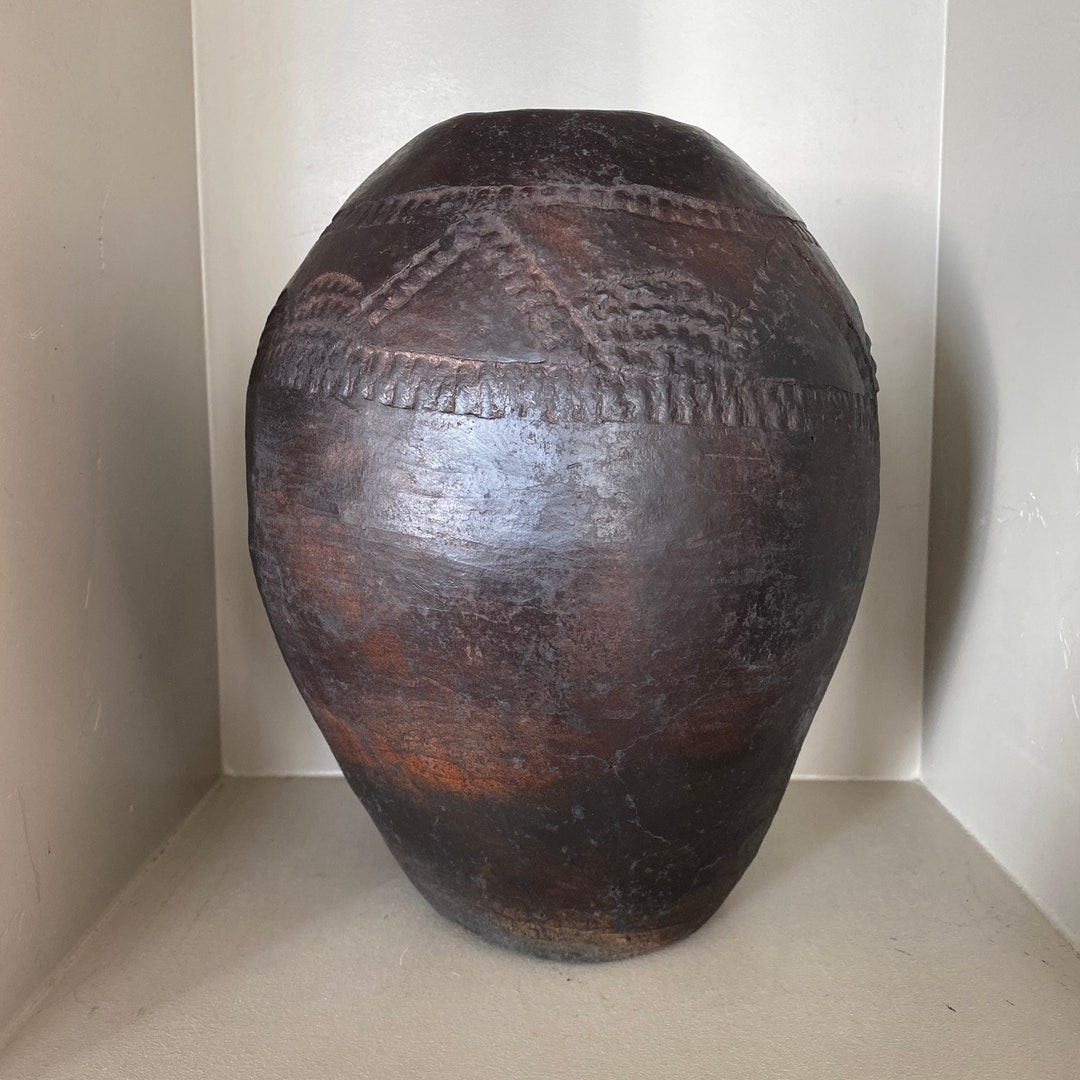 Large Antique African Zulu Pot Antique Jar Pot African Vessel Vintage ...