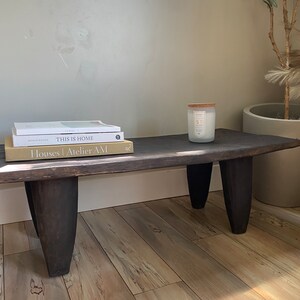 40 Senufo Bench African Senufo Stool Elm Wood Coffee Table Boho Wooden ...