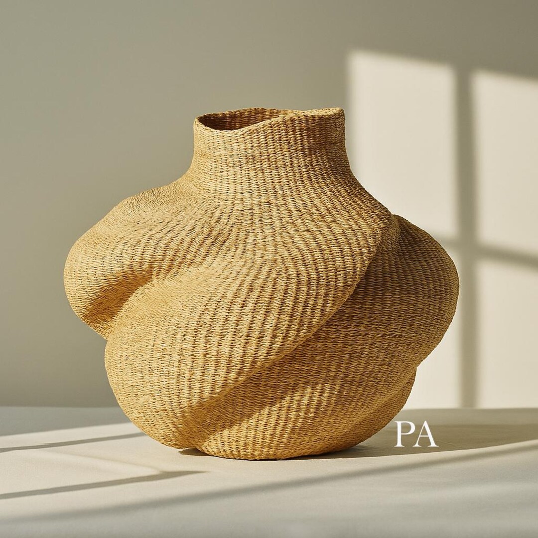 XXL Handmade African Wave Basket | Bolga Basket | African Baskets ...