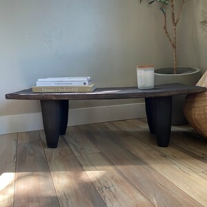 40 Senufo Bench African Senufo Stool Elm Wood Coffee Table Boho Wooden ...