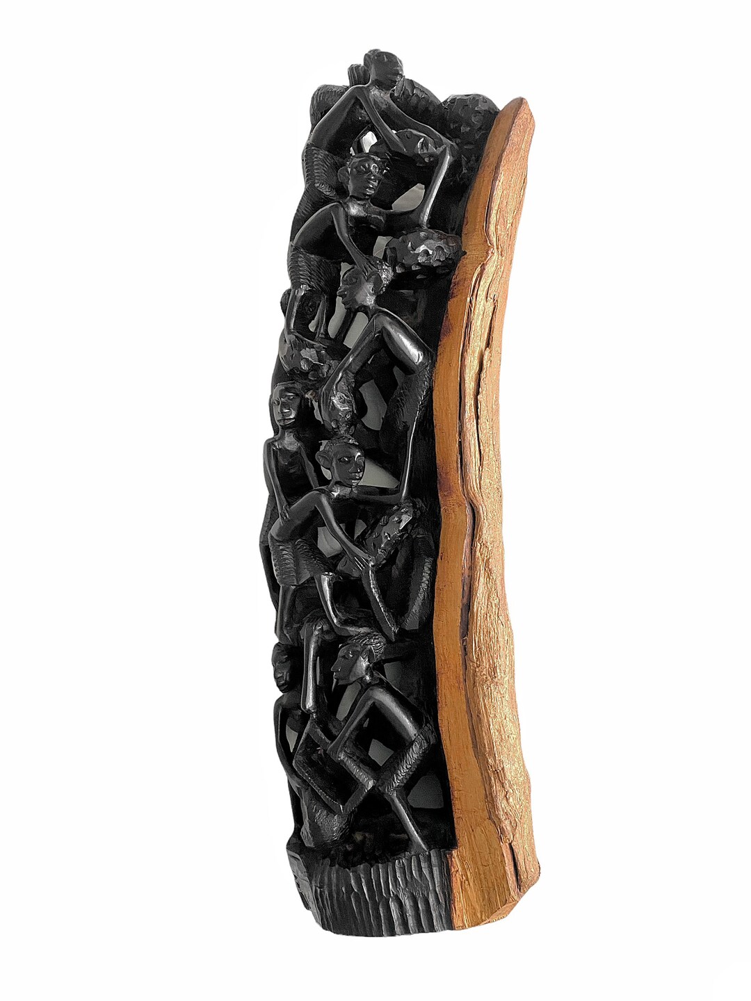 20” Ebony Makonde Tree of Life African Figurine & Carving |ujamaa Ebony ...