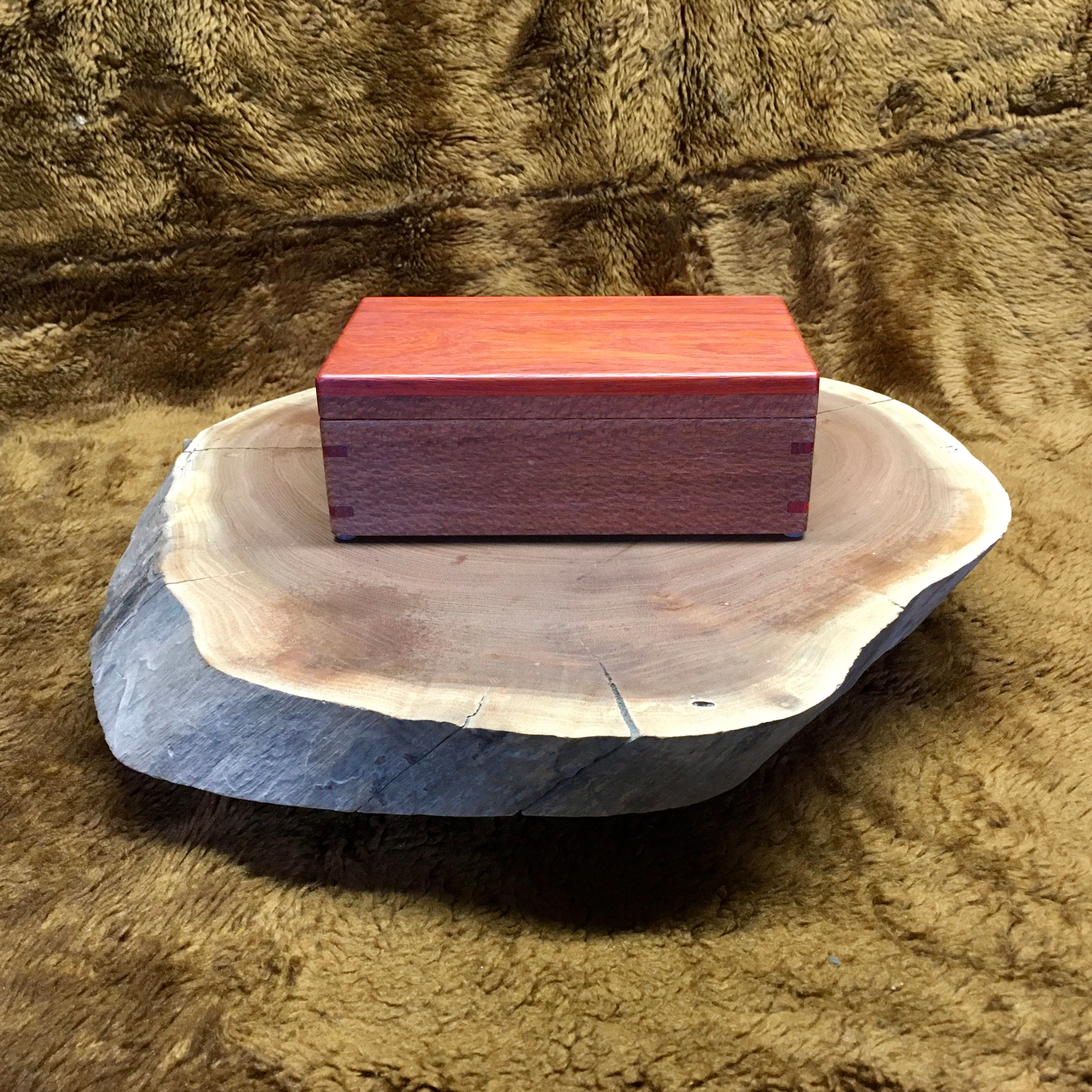 Leopard Wood and Padauk Box - Etsy