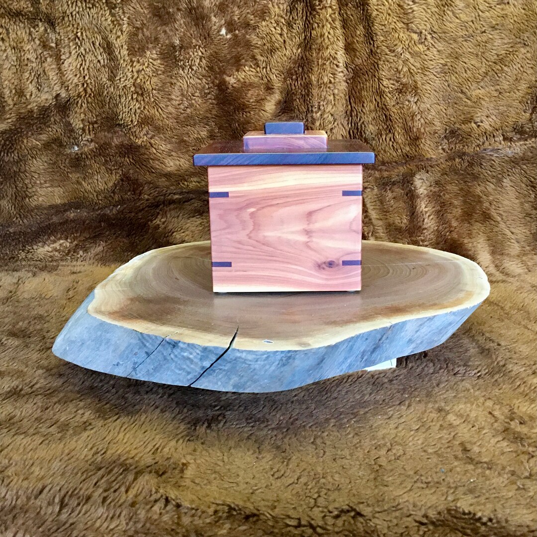 Handmade Hardwood Cedar and Padauk Box - Etsy