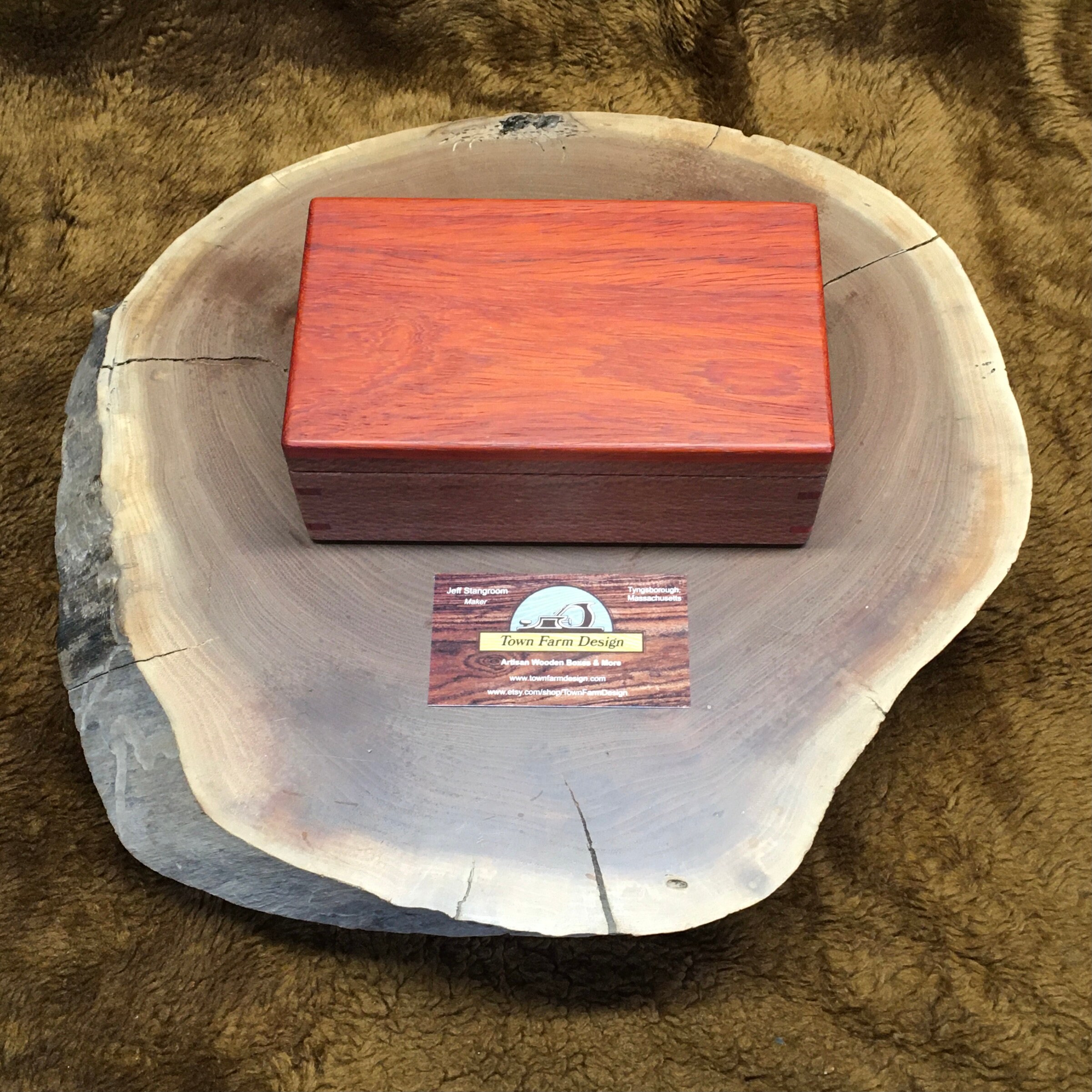 Leopard Wood and Padauk Box - Etsy