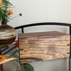 Handmade Hardwood Shedua and Black Walnut Box - Etsy