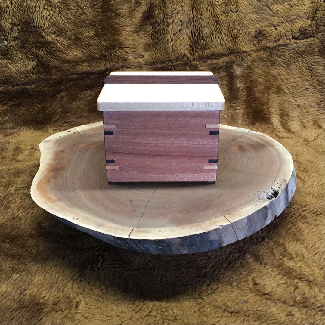 Handmade Hardwood Sapele Box With Cherry and Wenge Lid - Etsy