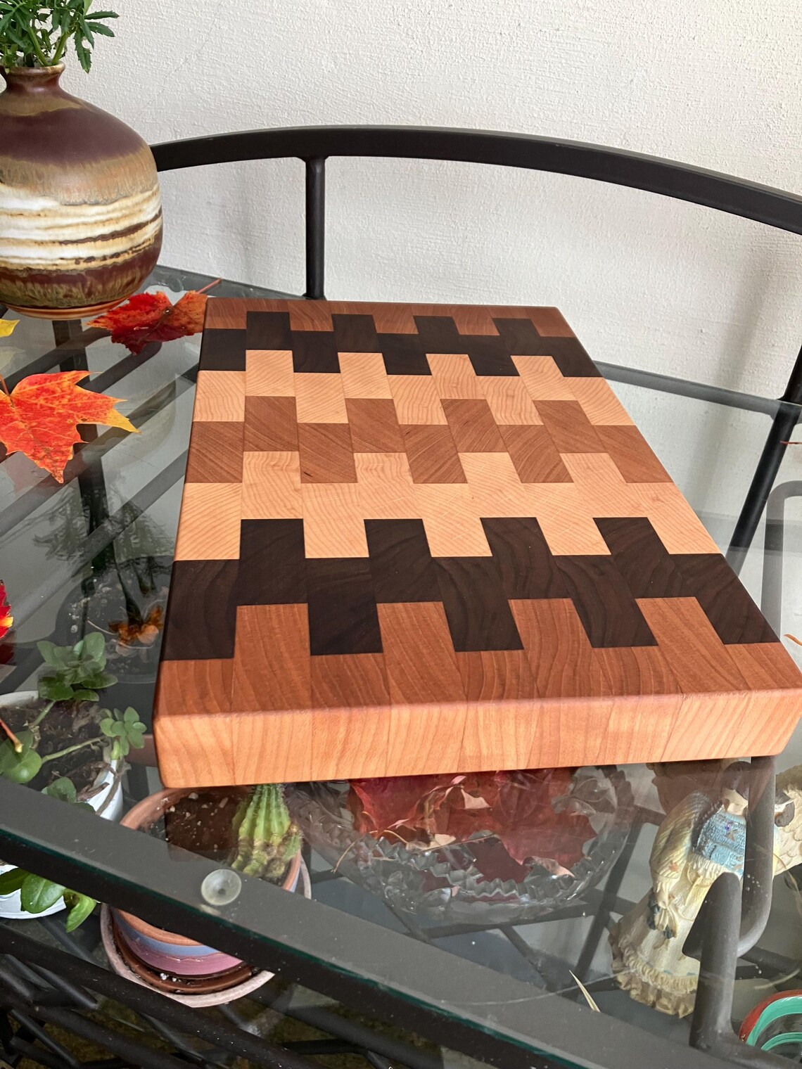 Handmade Hardwood End Grain Butcher Block Cutting Board - Etsy