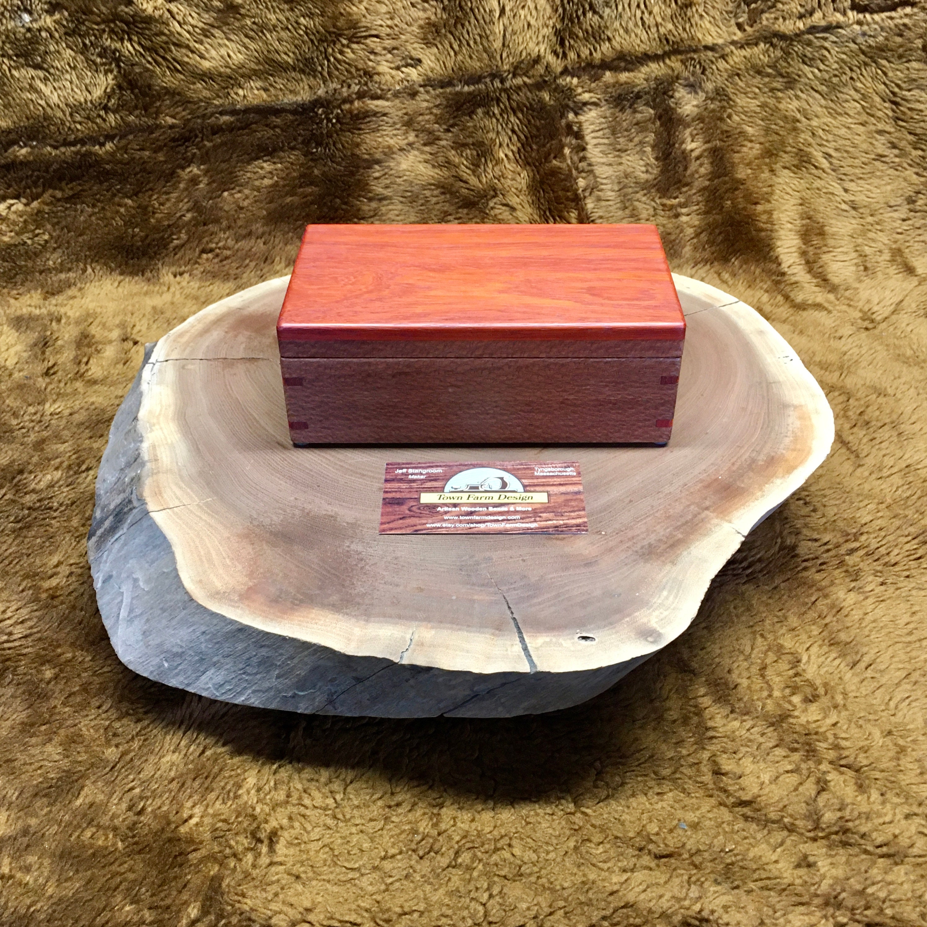 Leopard Wood and Padauk Box - Etsy