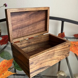 Handmade Hardwood Shedua and Black Walnut Box - Etsy