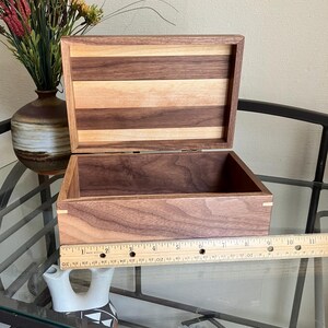 Handmade Hardwood Black Walnut and Maple Box - Etsy