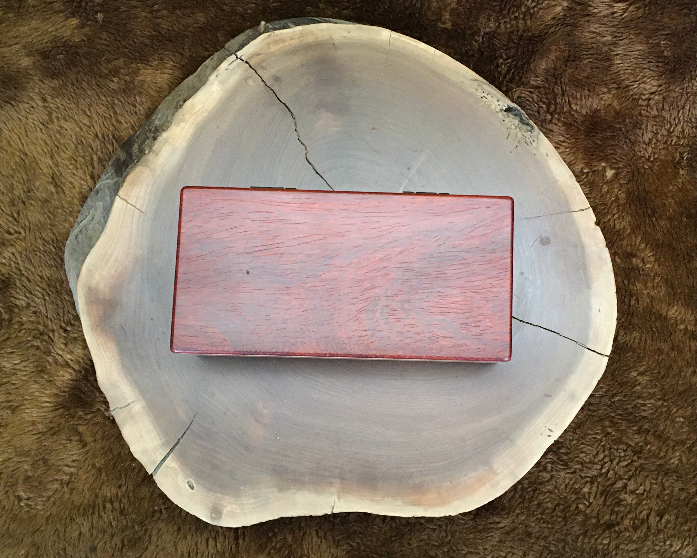 Red Birch and Padauk Box - Etsy
