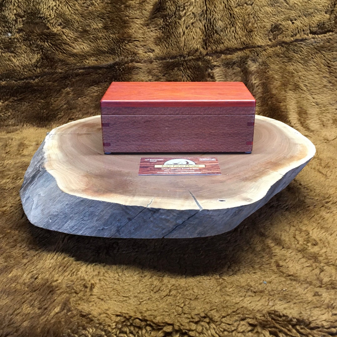 Leopard Wood and Padauk Box - Etsy