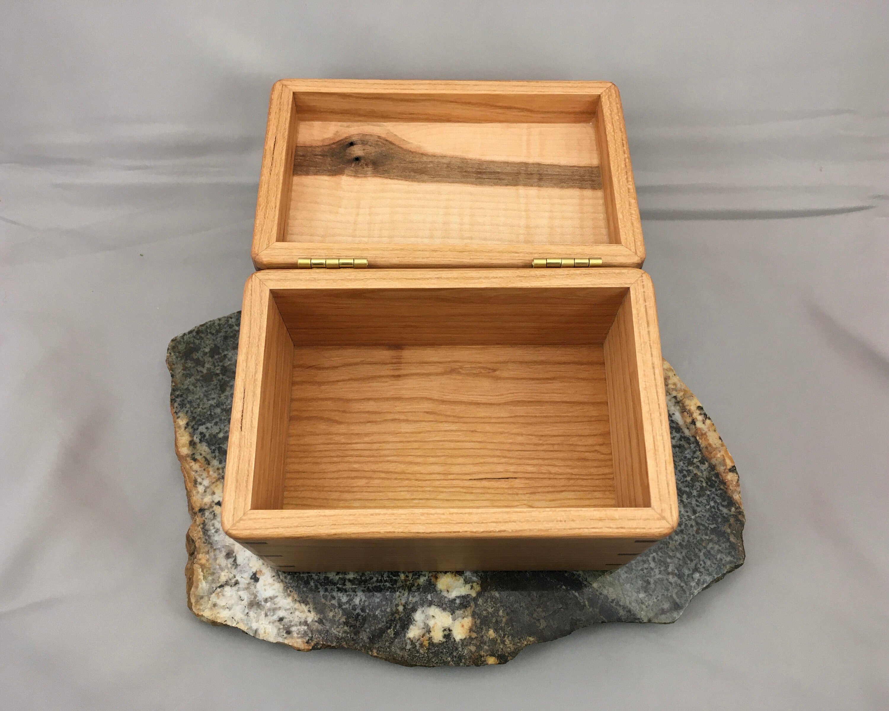 Cherry and Curly Maple False Bottom Box - Etsy