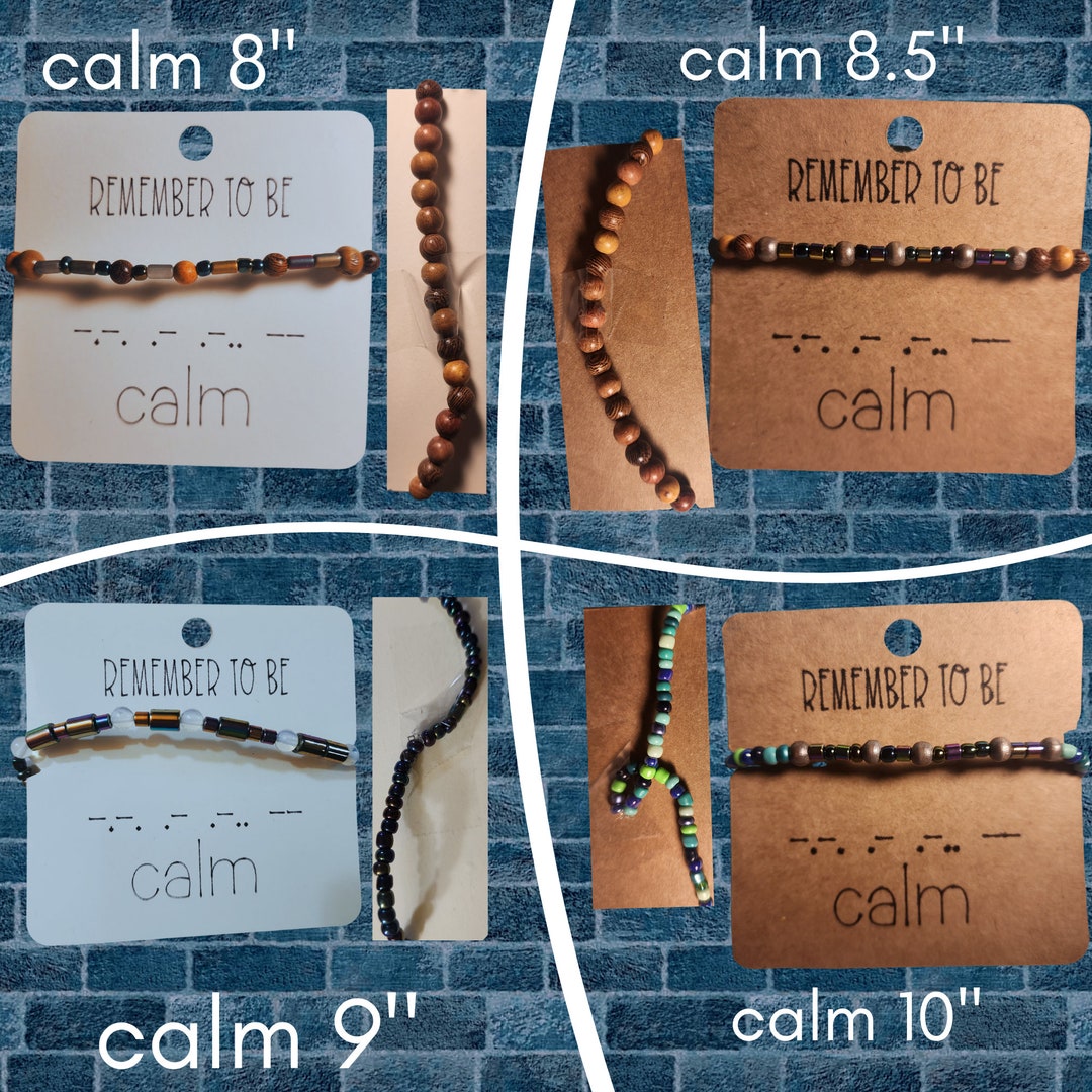 Morse Code calm Bracelets / Anklets - Etsy