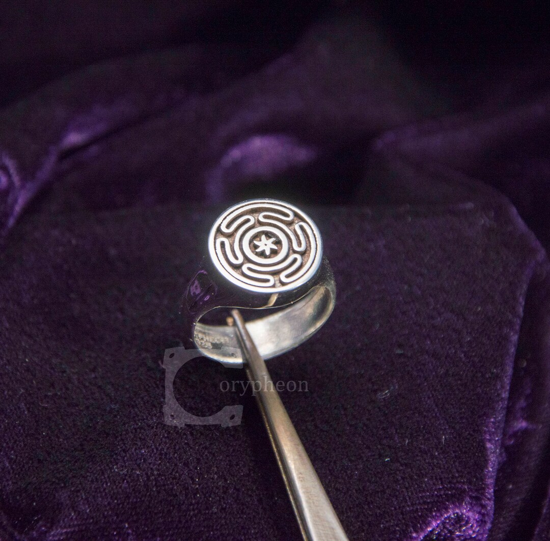 Hecate Sigil Signet Ring, 925 Silver - Etsy