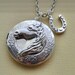 Horse Locket Necklace, Horseshoe Necklace, Horse Silver Locket Necklace ...