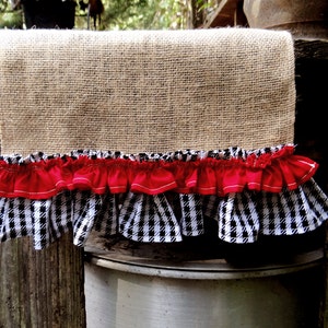 Alabama Crimson Tide Table Runner, Burlap Table Runner, Houndstooth ...