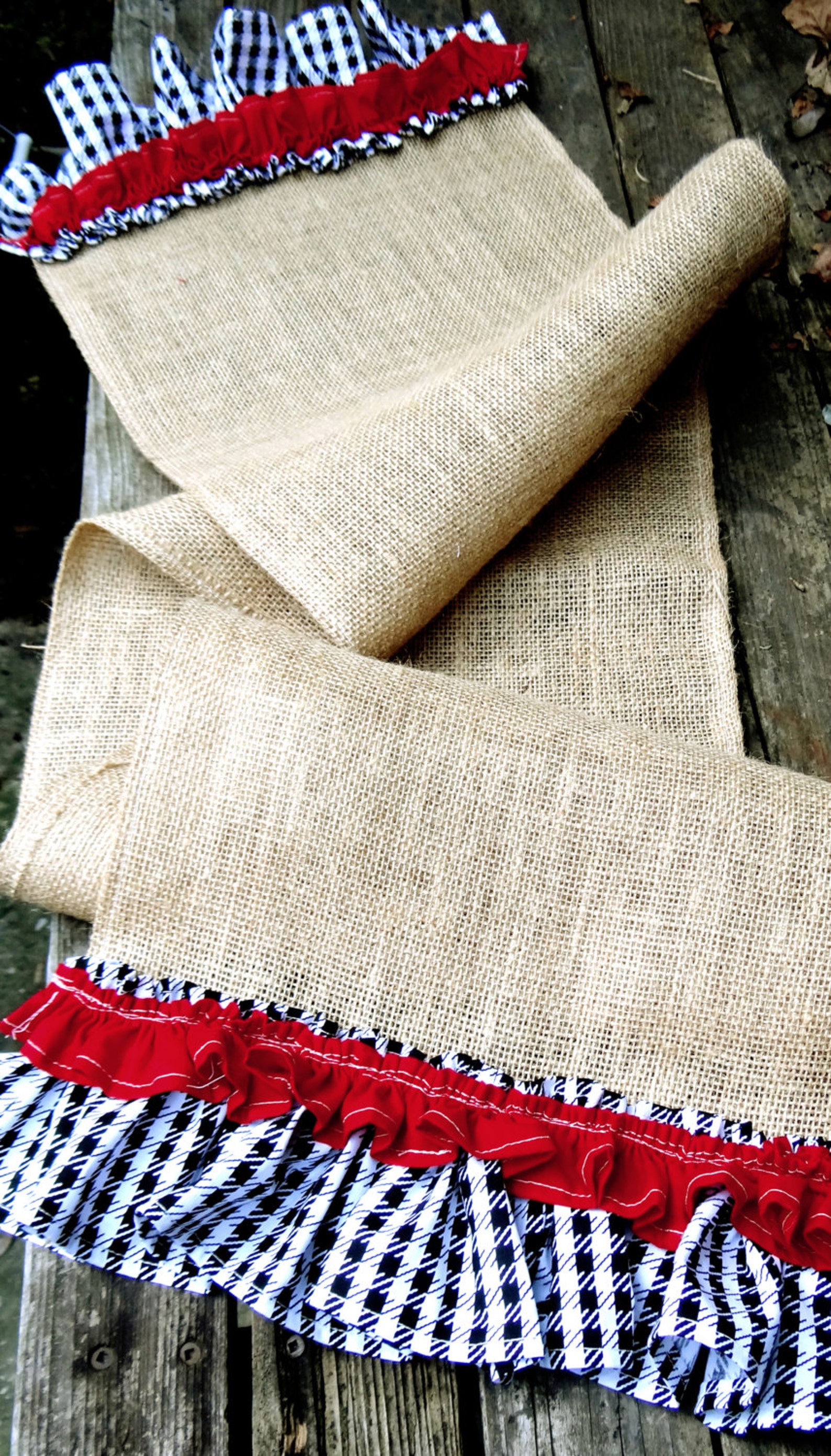 Alabama Crimson Tide Table Runner Burlap Table Runner - Etsy