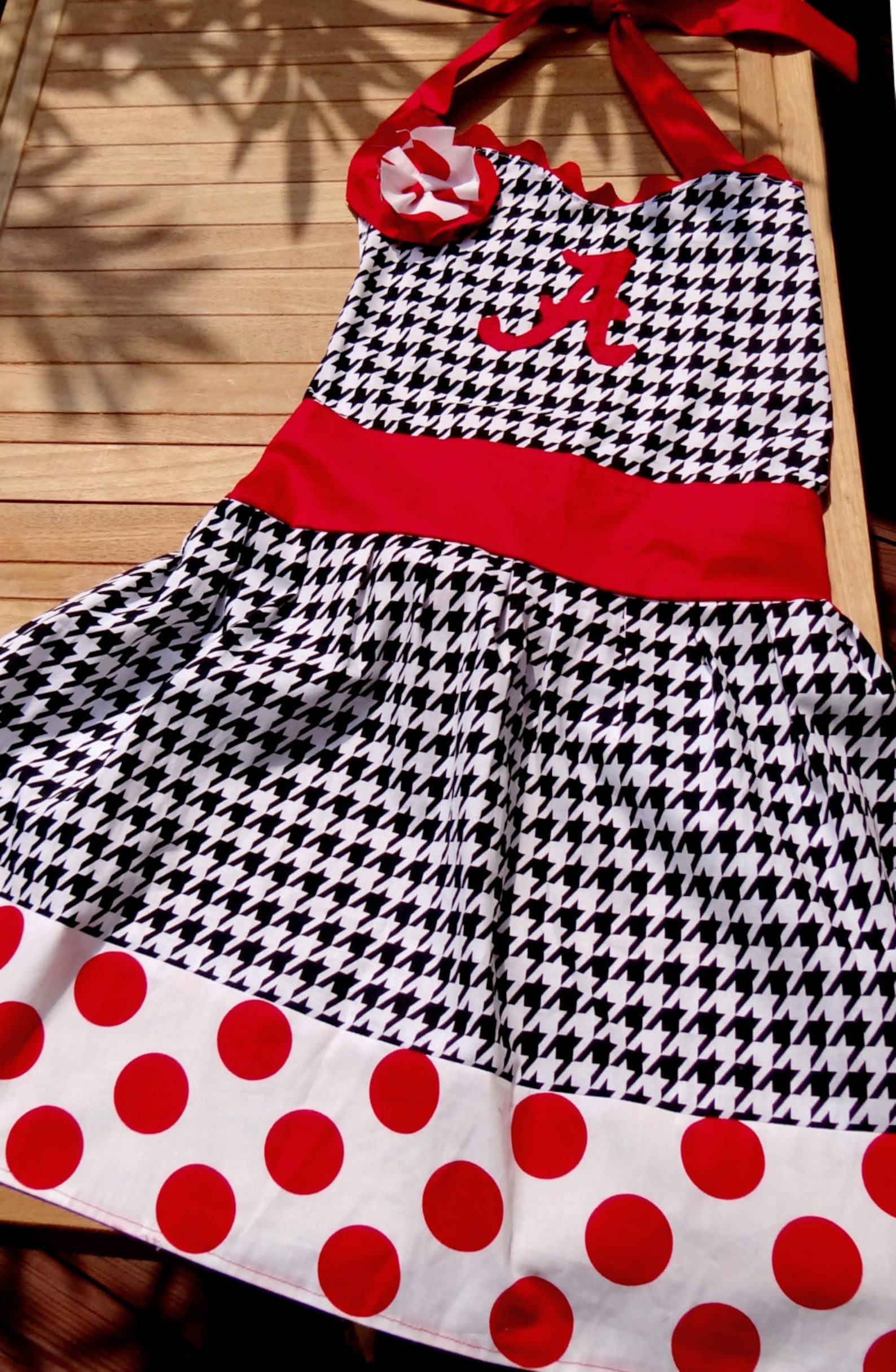 Alabama Crimson Tide Houndstooth Apron, Crimson Tide Tailgating Apron ...
