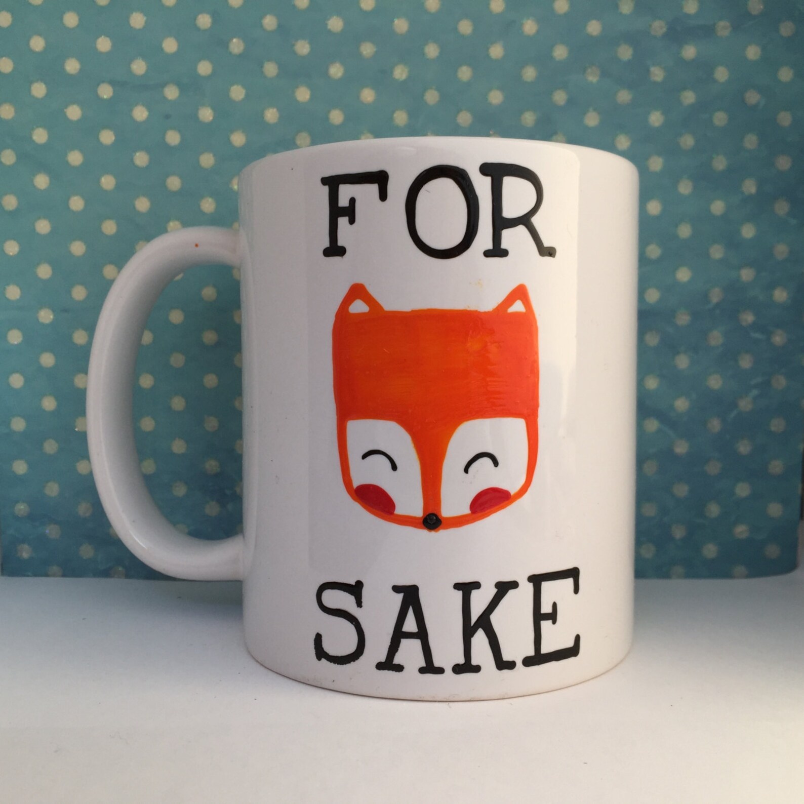 For Fox drawing Sake White Coffee Mug - Etsy