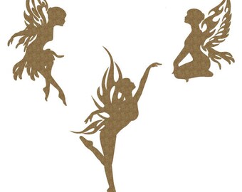 Fairy Set of 6 Laser Cut Chipboard | Etsy
