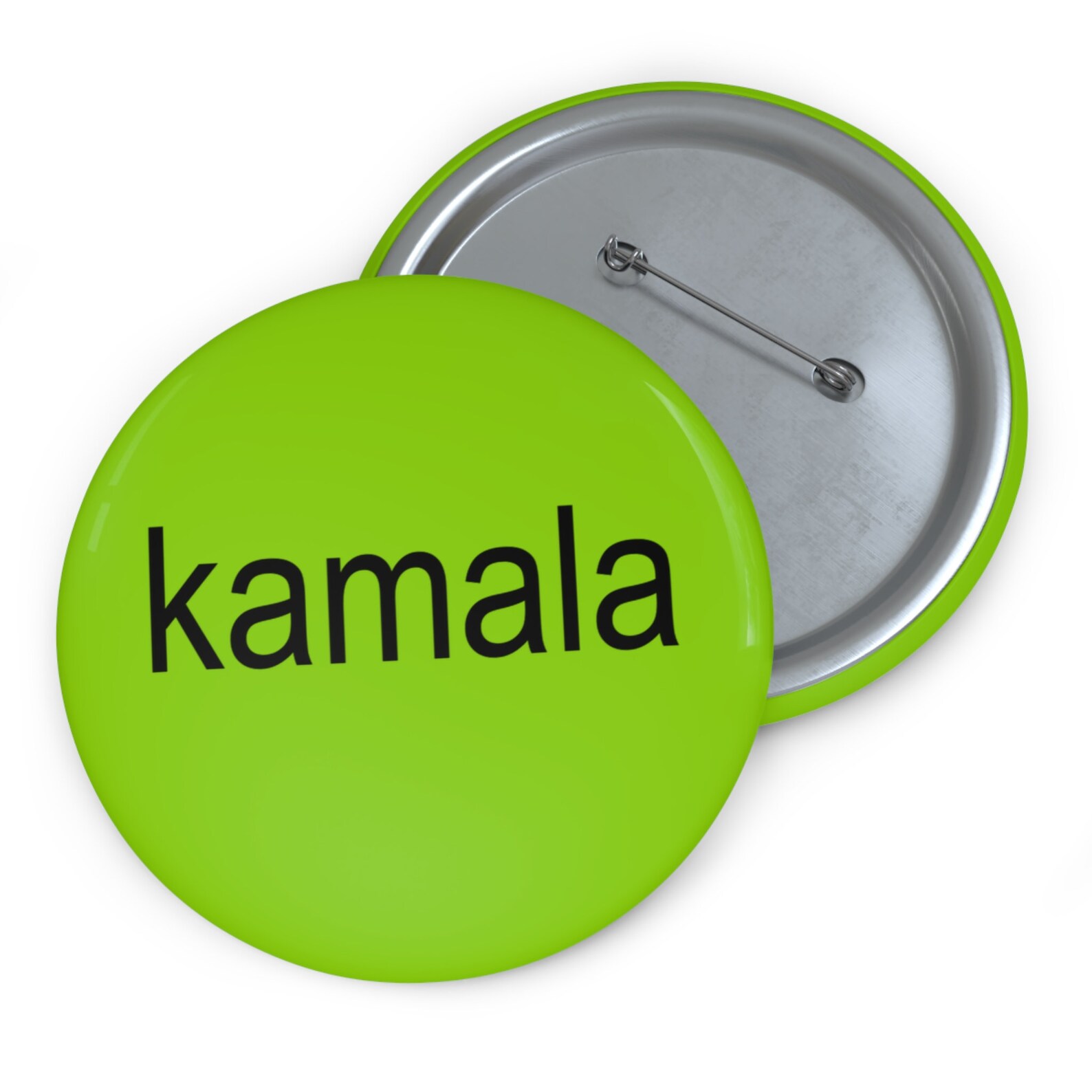 Kamala Button Pin - Kamala | Kamala Brat Lapel Pin Button - Green ...