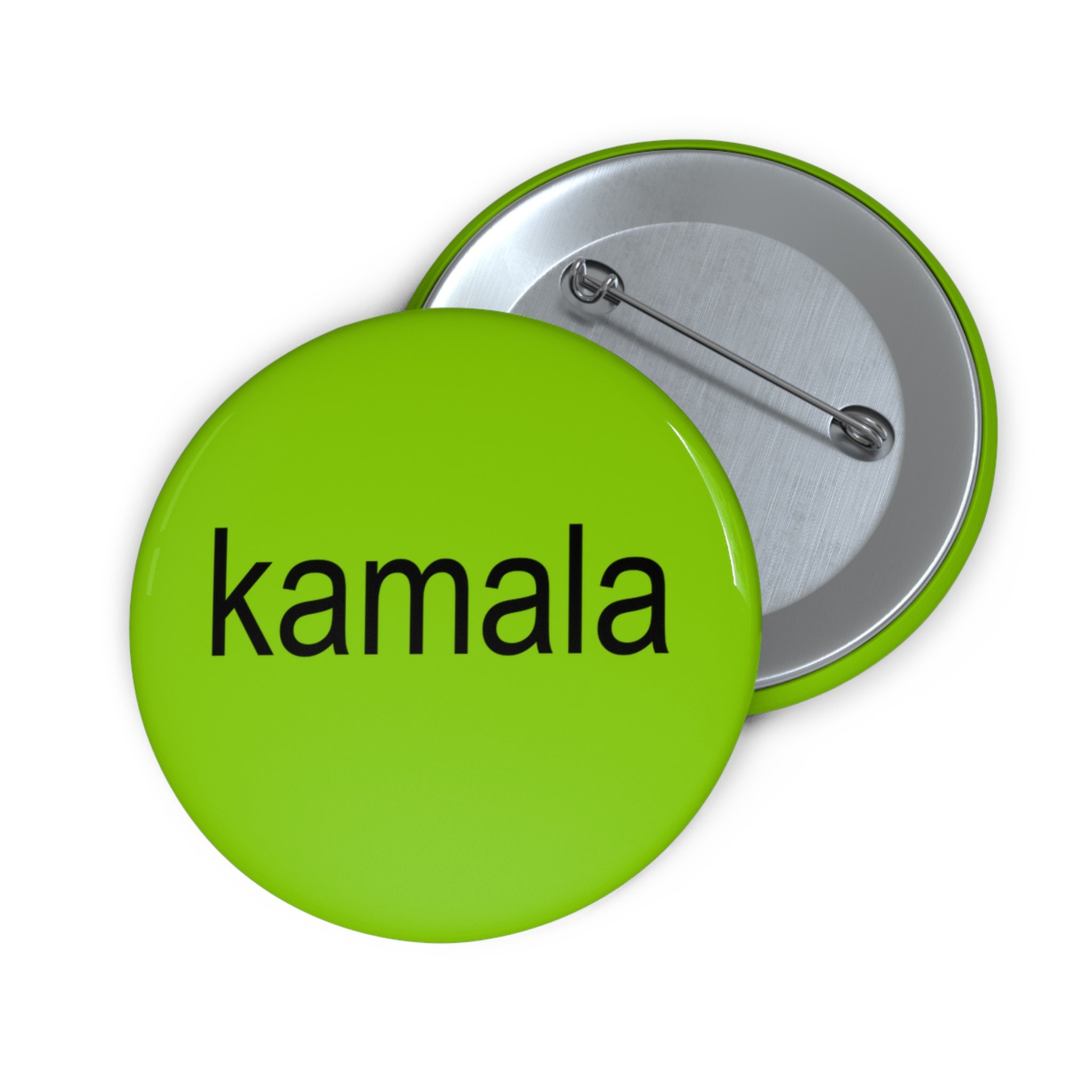 Kamala Button Pin - Kamala | Kamala Brat Lapel Pin Button - Green ...